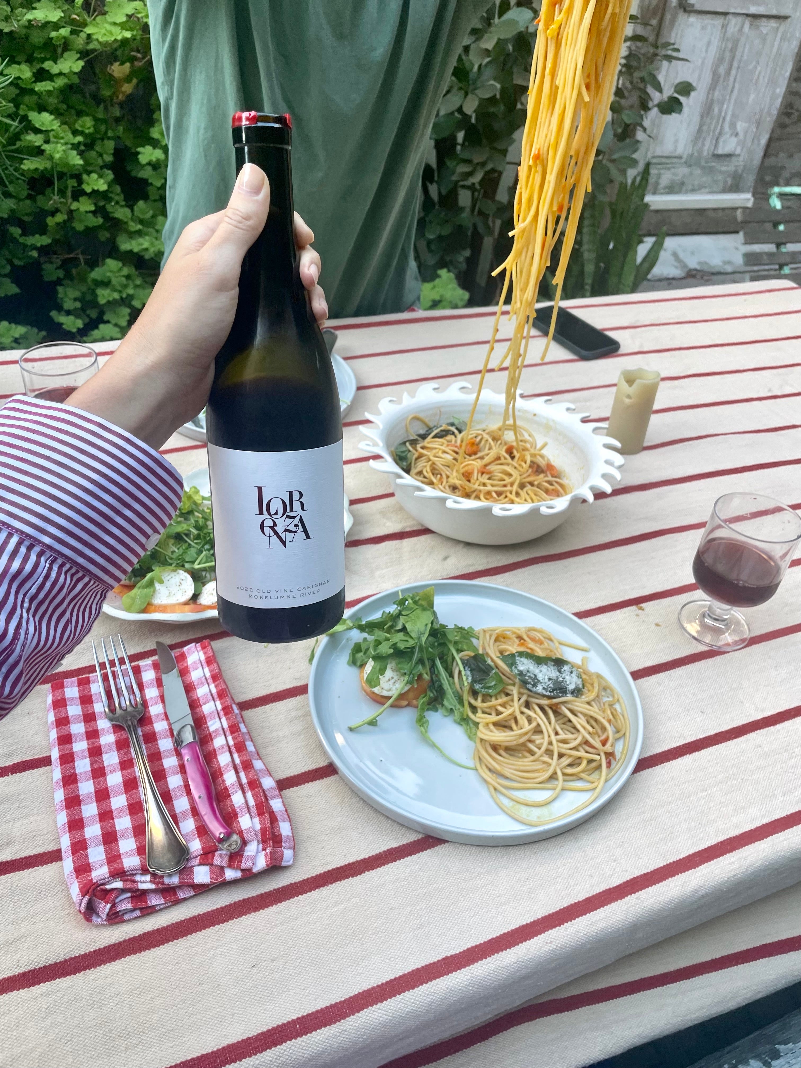 Perfect Pairings: Golden Tomato Pasta with Old Vine Carignan – Lorenza Wine